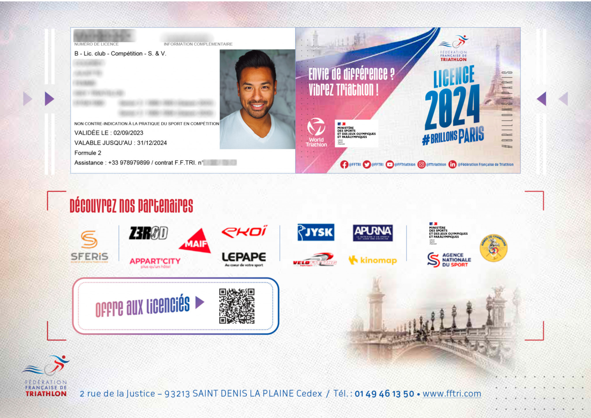 LES AVANTAGES DE LA LICENCE FFTRI